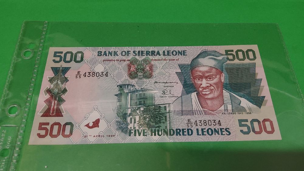 500 Leones Sierra Leone 1995, Sammler Banknote (Neu und ...
