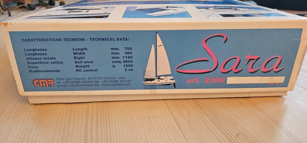 RC Segelboot Schiff Segel RC Katamaran Sara (Neu (gemäss Beschreibung ...