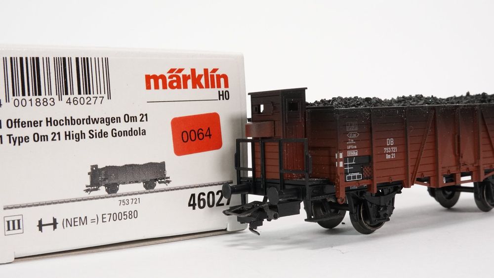 c4 Märklin 46027 Offener Hochbordwagen 0m 21 (064) (Gebraucht) in ...