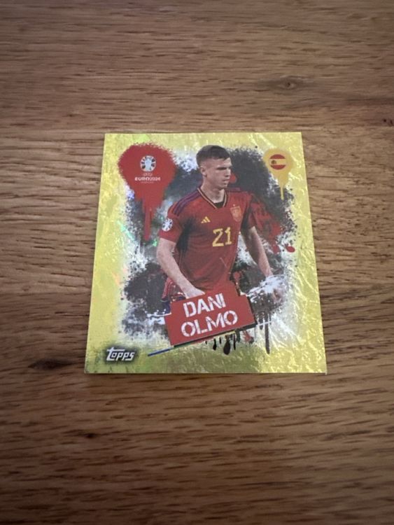 UEFA Euro 2024 Germany ESP 3 topps Sticker Dani Olmo (Gold) | Comprare ...