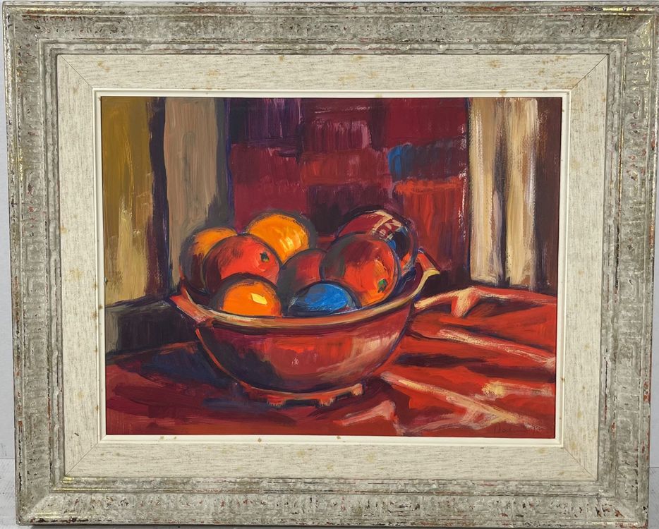 Farbenfrohes Stilleben Gemälde von Bodmer | Kaufen auf Ricardo