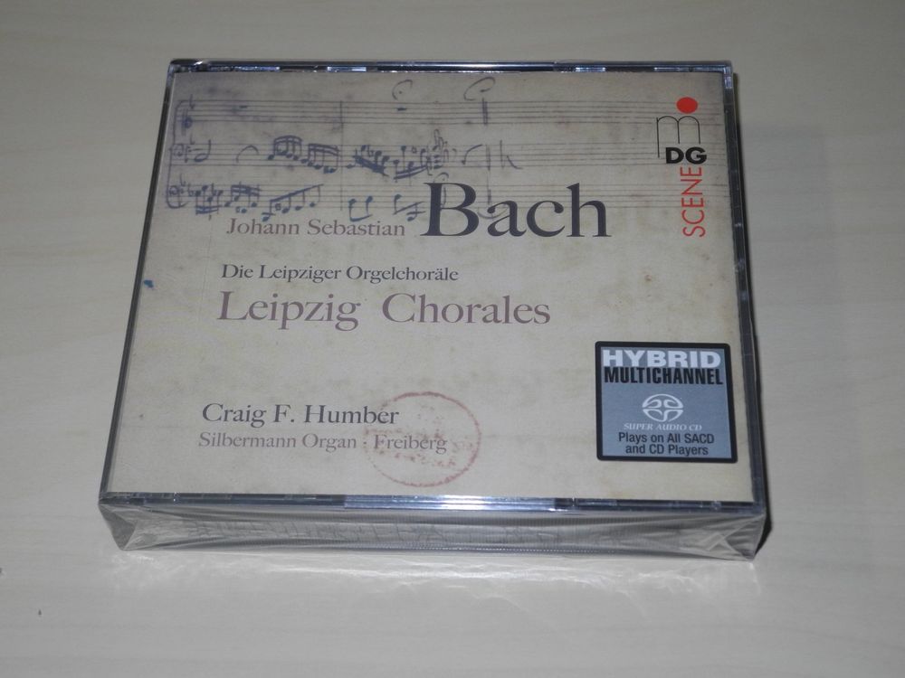 AUDIOPHILE SACD - BACH: LEIPZIGER ORGELCHORÄLE - 2 SACD-NEU! | Kaufen auf Ricardo
