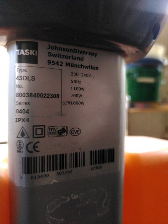 Taski 43 DLS Einscheibenmaschine (Gebraucht) in Rorschach für CHF 153 ...