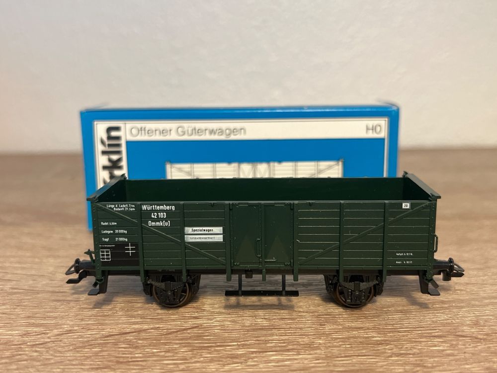 Märklin 4795 Offener Güterwagen H0 OVP NEU (Neuf avec emballage d ...