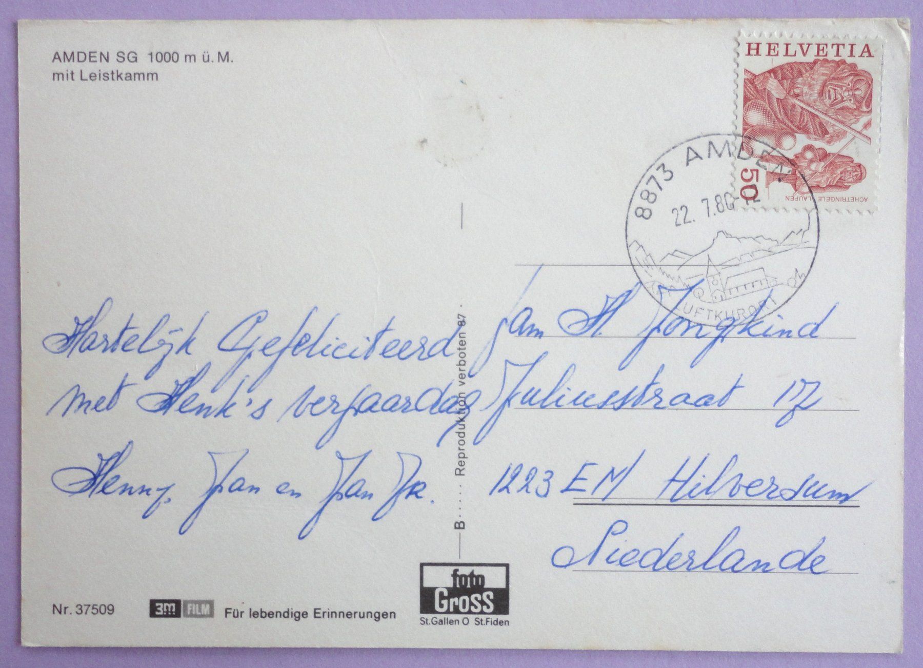 Amden SG, 1000 m ü.M., mit Leistkamm (Défectueux) à Fétigny pour CHF 1 ...