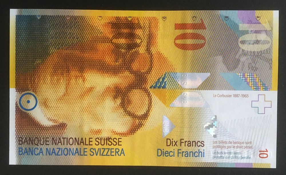 Banknote CHF 10, Serie 8, bankfrisch | Kaufen auf Ricardo