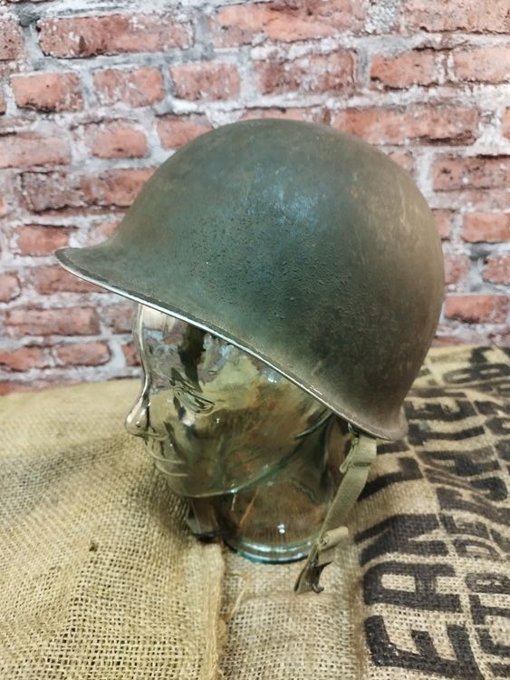 WW2 US Army M-1 Helm / Helmet / Militärhelm / Militär Helm (Gebraucht ...