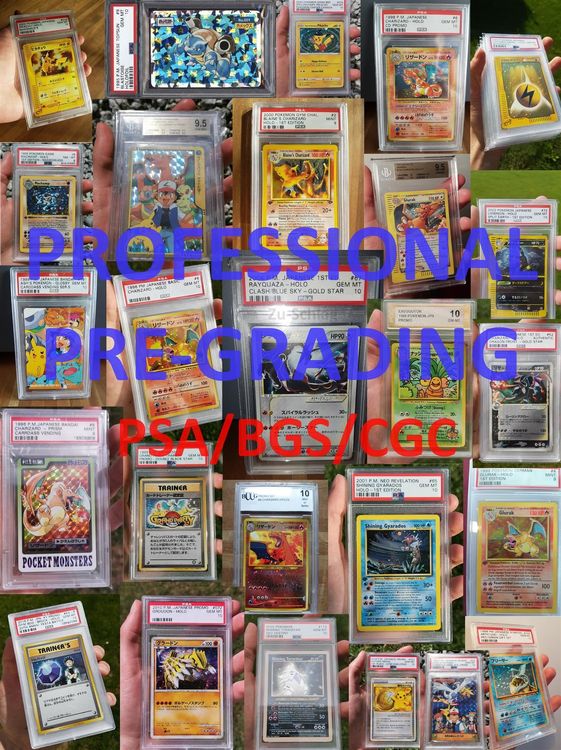 PROFESSIONAL PRE-GRADING PSA BGS Pokemon | Pokemon Karten (Neu (gemäss ...