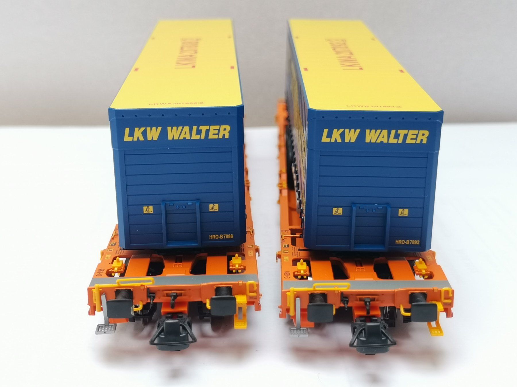 Roco H0 6600064 2-tlg.Set Taschenwagen T5 Wascosa LKW Walter (Neu und ...