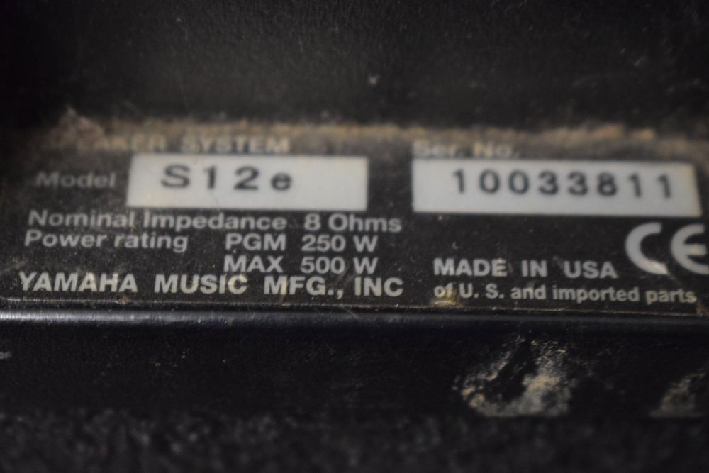 Yamaha S12e PA Boxen, 2 Stück mit Ständer (Gebraucht) in Zürich für CHF ...