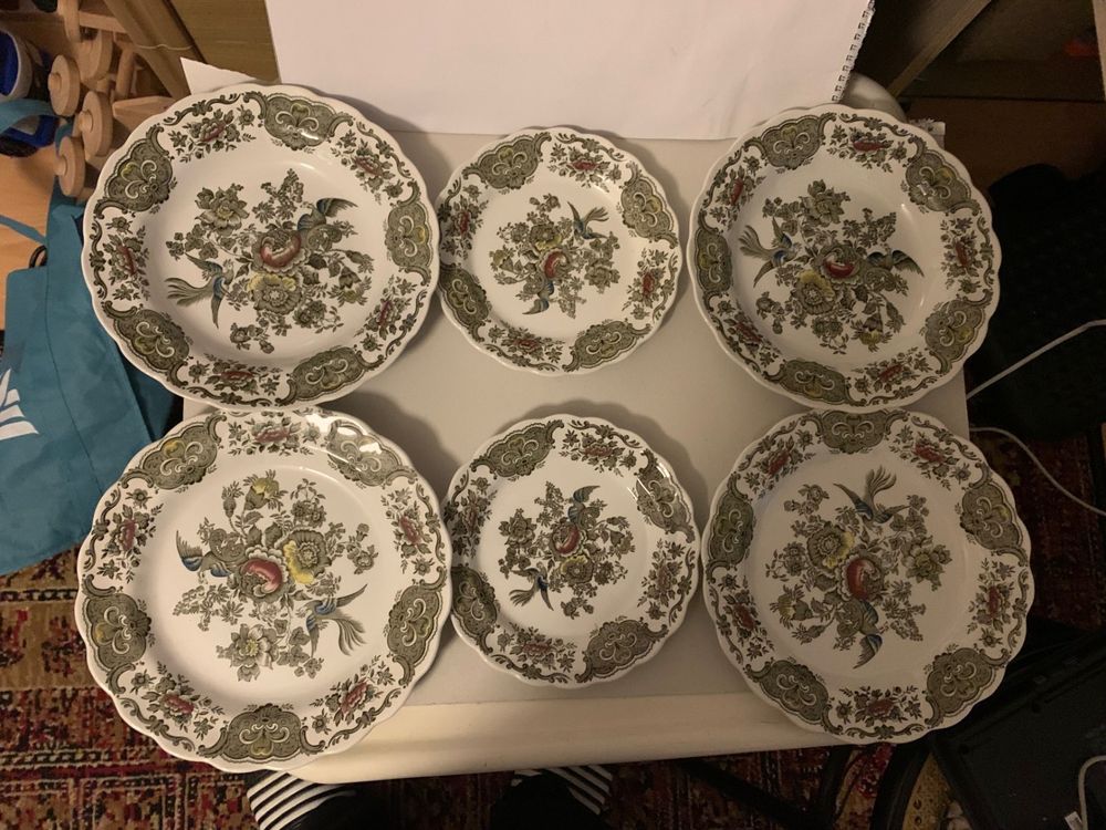 Ridgway of Staffordshire „WINDSOR“ – Set aus 6 dekorativen (Gebraucht ...