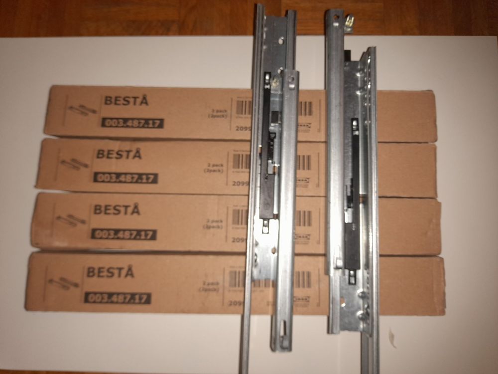 Ikea BESTÅ Glissière tiroir, ouv. par pression 003.487.17 | Kaufen auf ...