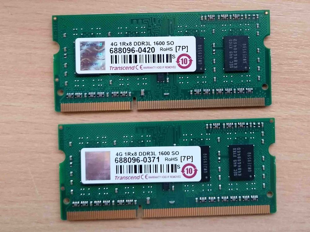 RAM 8 GB DDR3L SO-DIMM (2x 4GB) (Gebraucht) in Wahlendorf für CHF 9 ...