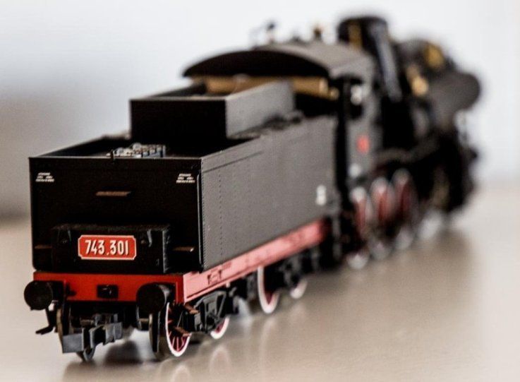 Rivarossi H0 HR 2078: Lok FS Gr.743, "Franco Crosti" 1:87 (Neu und ...