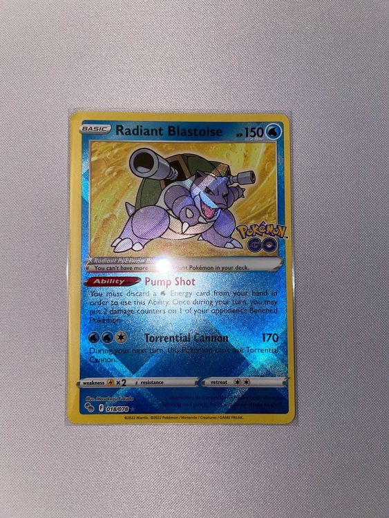 Radiant Blastoise 018/078 Pokemon Go EN (Neu (gemäss Beschreibung)) in ...