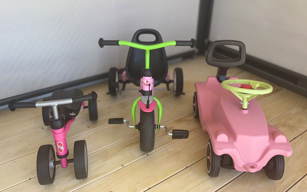 Set 3 Kinderfahrzeuge: Pukilino + Puki Dreirad + Bobby Car (Gebraucht ...