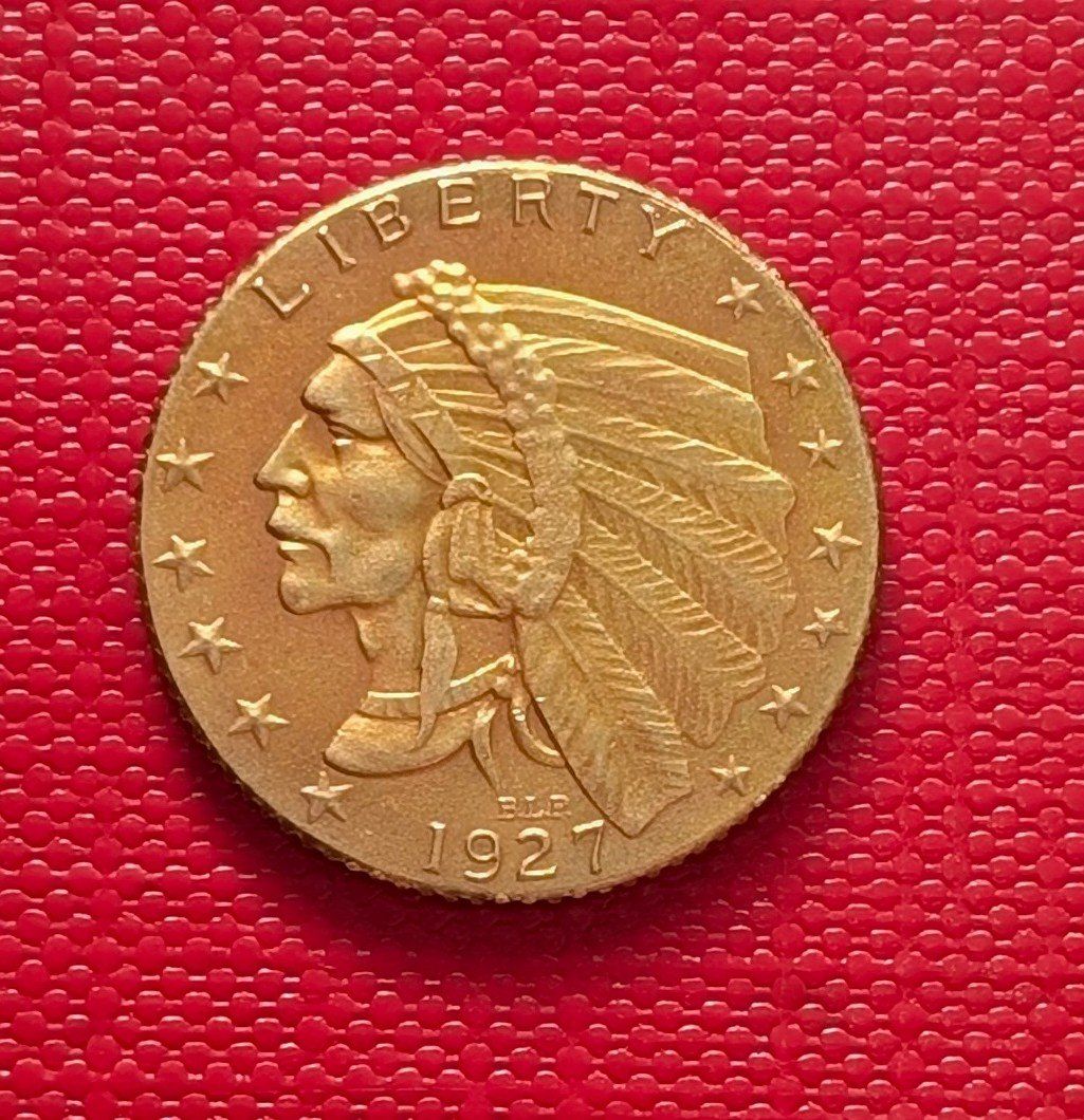 USA-2 1/2 Dollar 1927++Goldreplik (Neu (gemäss Beschreibung)) in Hittnau für CHF 7 – mit ...