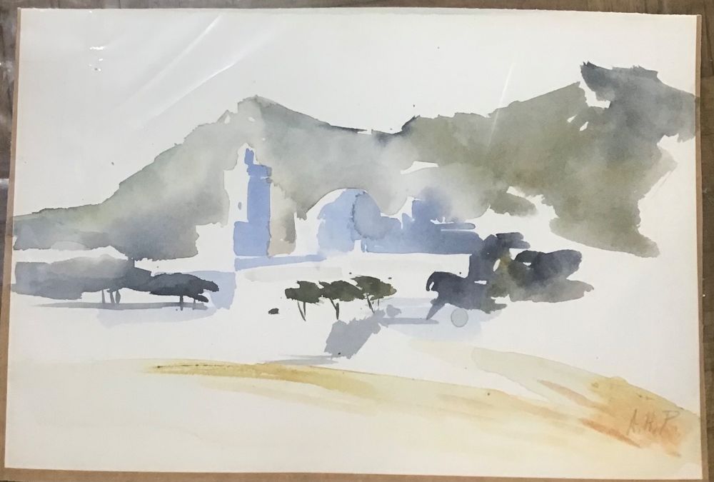 Landschaft Aquarell Monogrammiert A.H.P. (Gebraucht) in Root für CHF 5 – mit Lieferung auf ...