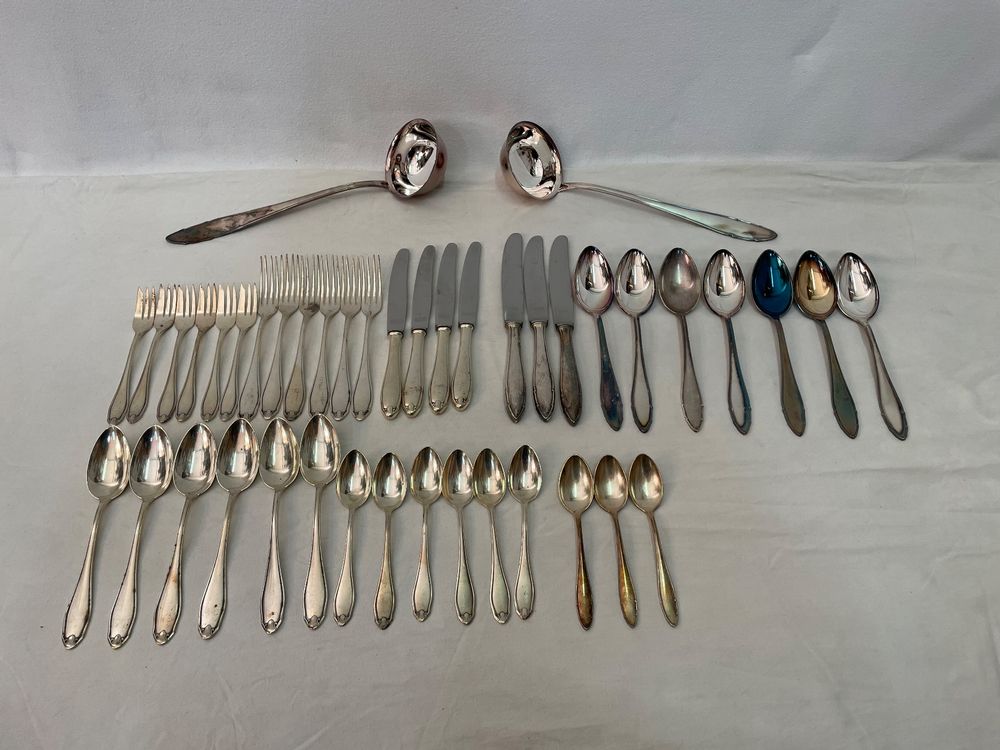 Art Deco Besteck Set versilbert Auerhahn / F.O.B. Essbesteck (Gebraucht) in Hinwil für CHF 75 ...