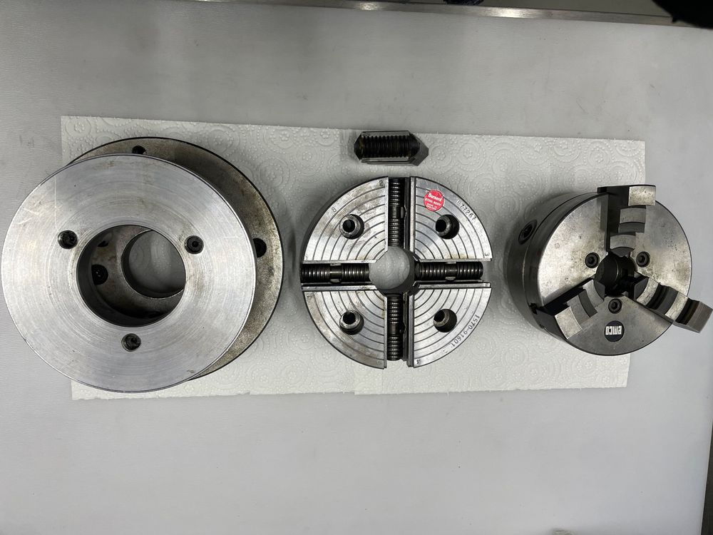 Flansch und Futter EMCO & Burnerd Drehbank, Backen fehlen! (Defekt) in ...