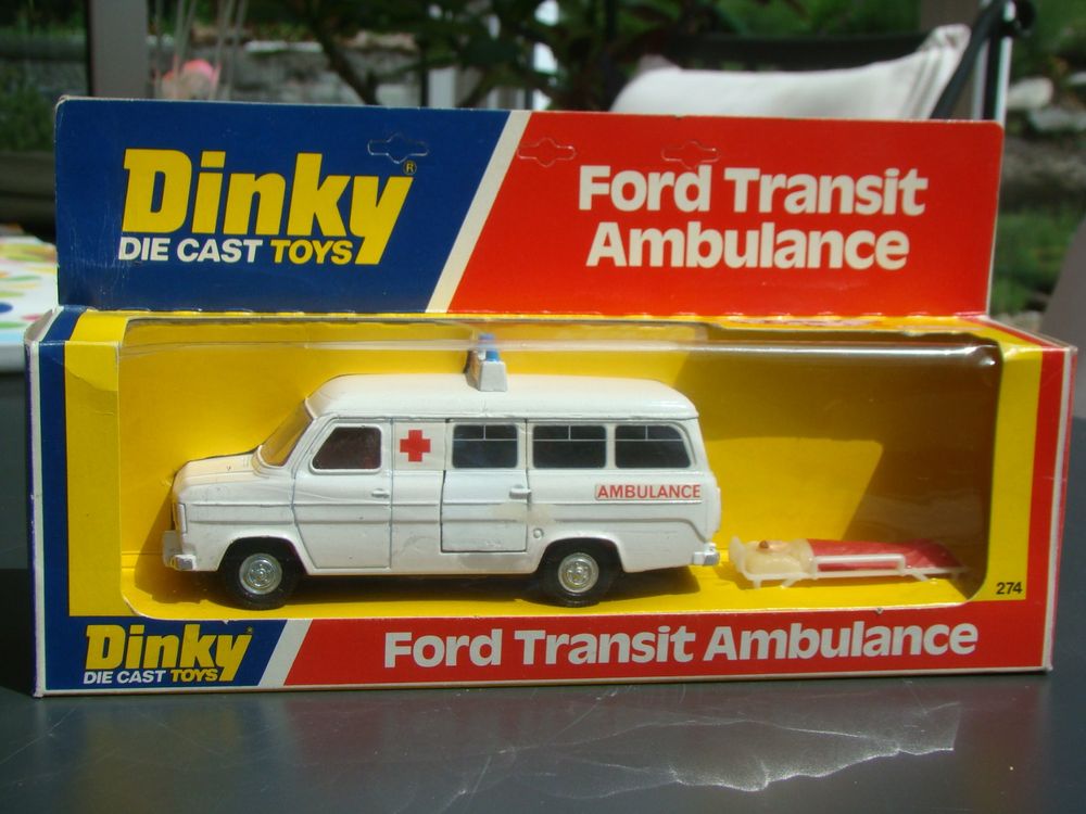 Dinky 274 Ford Transit Ambulance ovp selten 80er Jahre cool (Neu ...