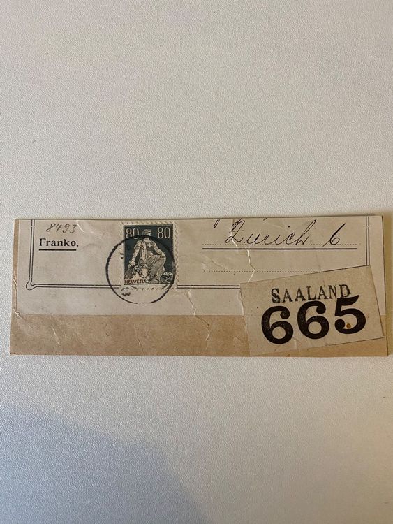 10.) Sitzende Helvetia, 80 Rp, gestempelt (Gebraucht) in Winterthur für CHF 0.6 – mit Lieferung ...