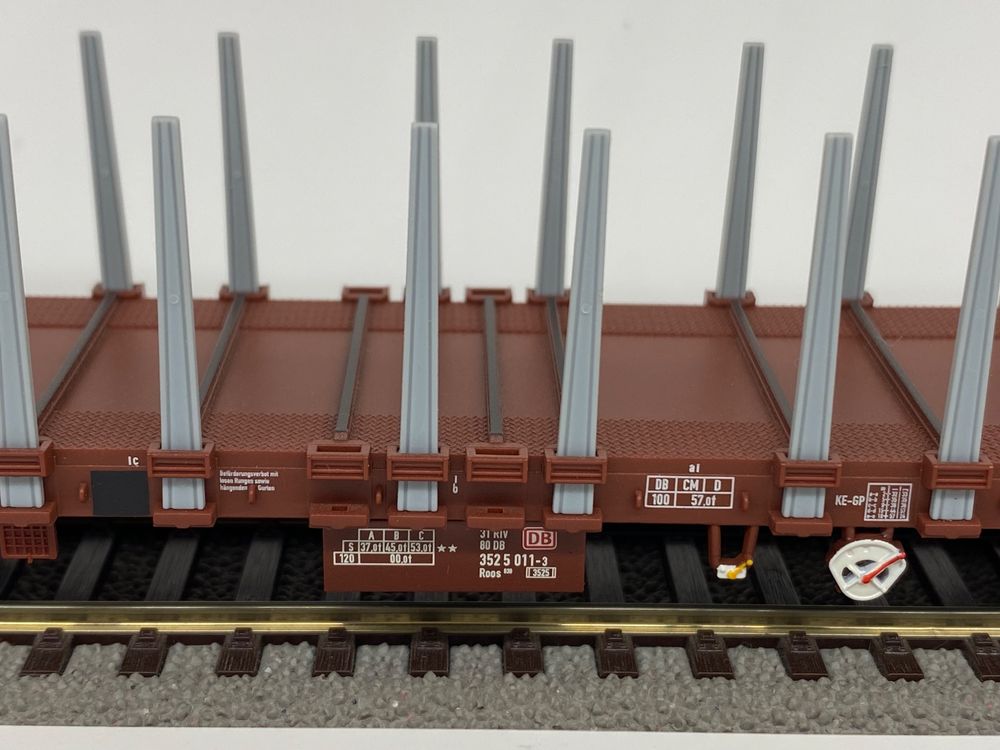 TRIX 24345 (H0 GS) DB Holztransportwagen Bauart Roos 639 (Gebraucht) in ...