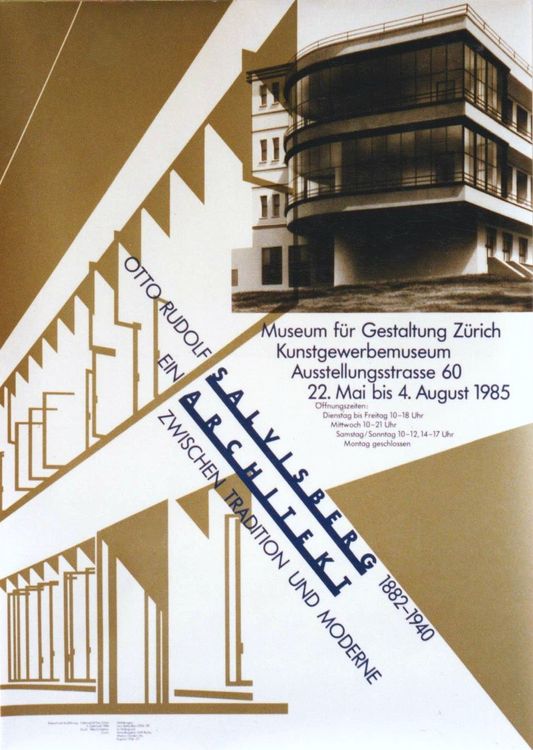SALVISBERG ARCHITEKT M.F.G.ZH EXPO 1985 - Original Plakat (Gebraucht) in Blonay für CHF 190 ...
