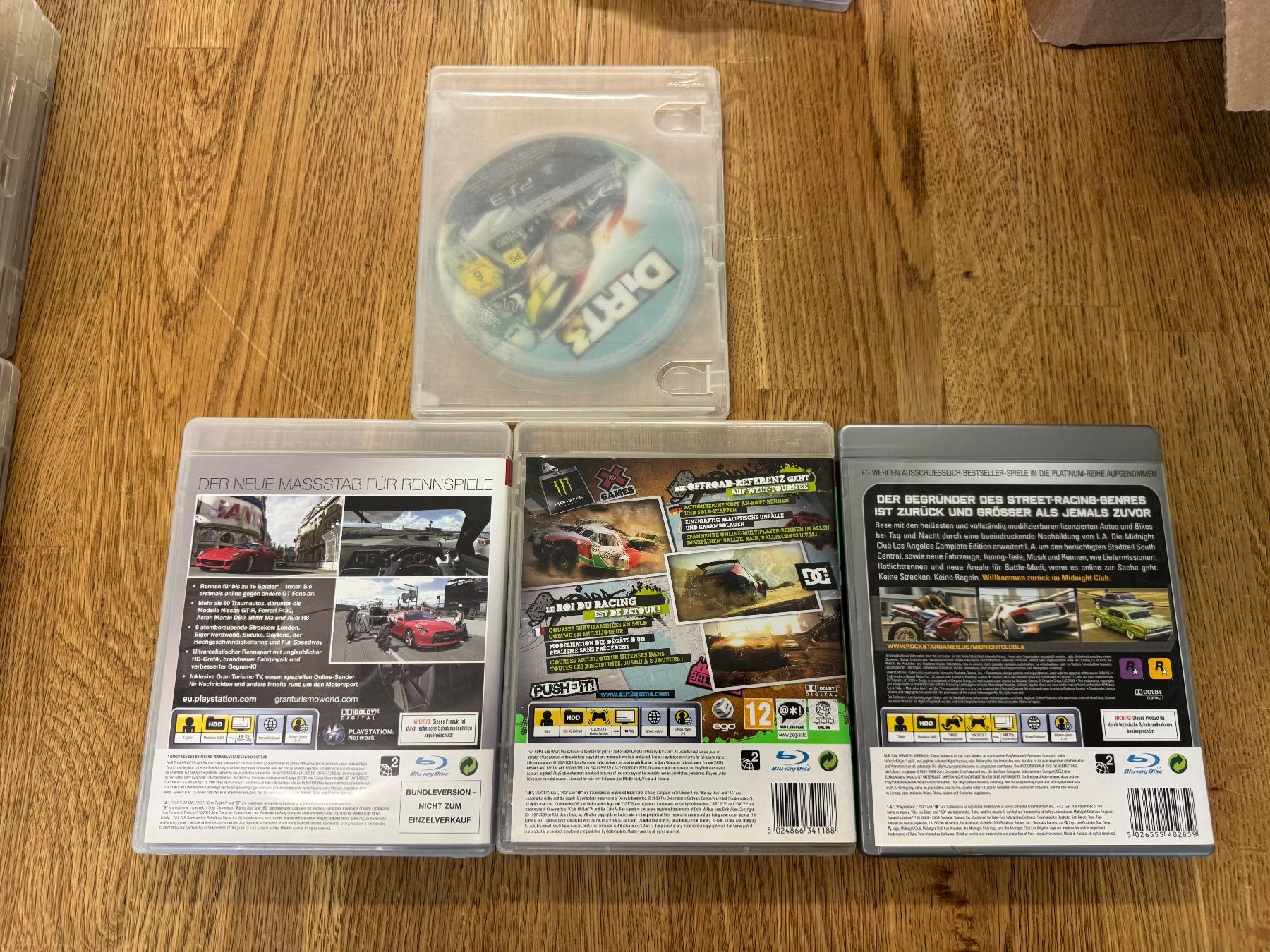 PS3 Racing Paket – Midnight Club, Dirt 2/3, GT5 Prologue (Gebraucht) in ...