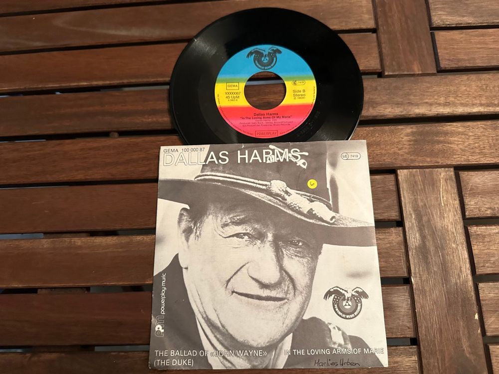 DALLAS HARMS The ballad of John Wayne tolle Single 7" (Gebraucht) in ...