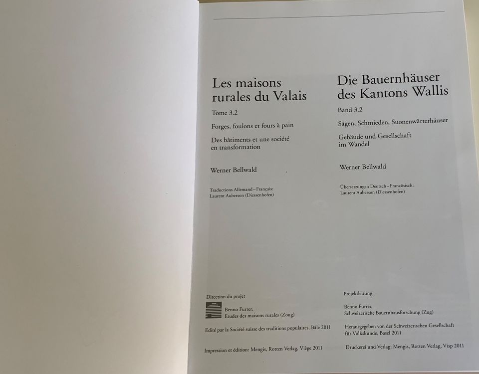 Die Bauernhäuser des Kantons Wallis - Werner Bellwald (Gebraucht) in ...