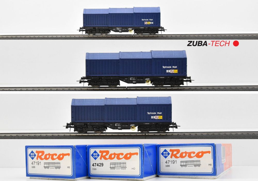 3x Roco Teleskophaubenwagen der SBB/ÖBB H0 GS mit OVP | Kaufen auf Ricardo
