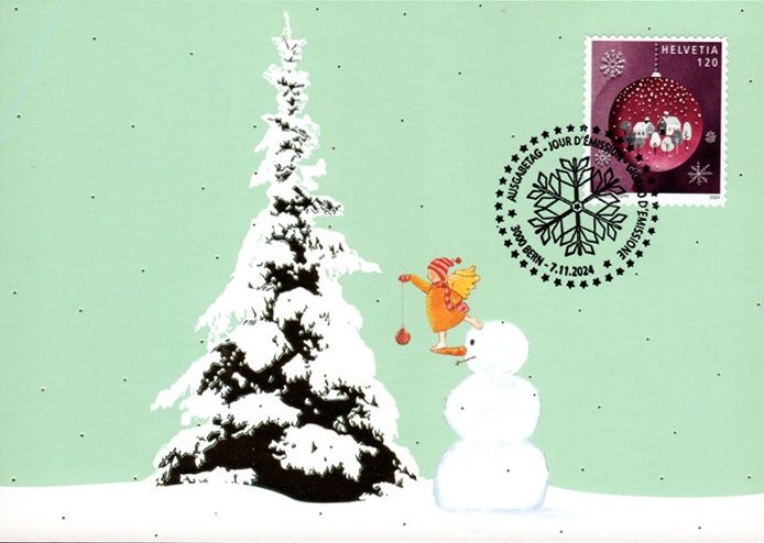 Maximumkarte Weihnachten 2024 - Kugel | Kaufen auf Ricardo