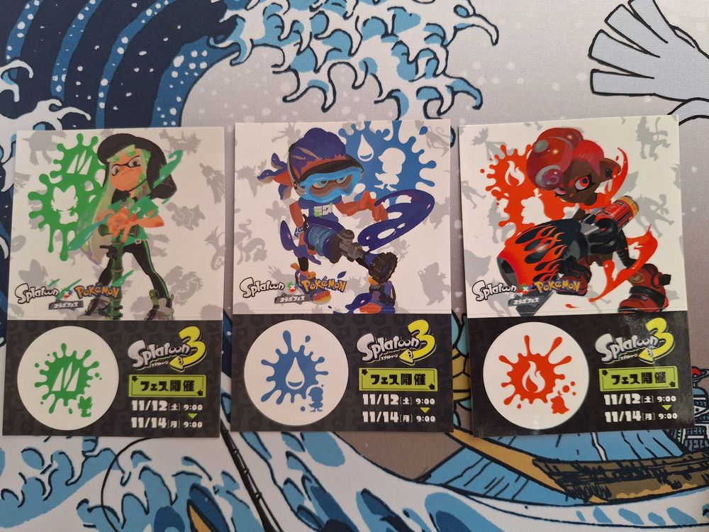 Splatoon 3 x Pokemon Splatfest Stickers (Neu (gemäss Beschreibung)) in ...