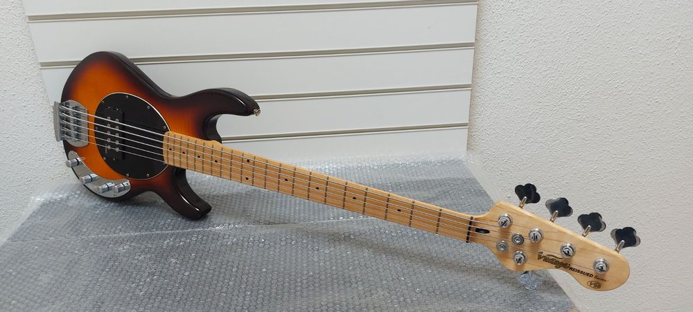 Vintage V96 Reissued 5-String Active Bass,Sunburst ab servic (Neu ...