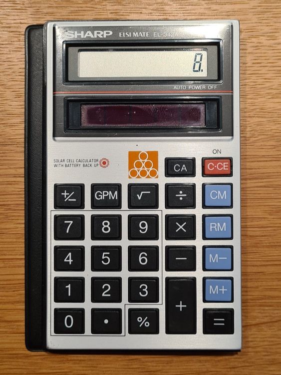 Vintage Sharp EL-342A Elsi Mate Solar Taschenrechner 1980er | Kaufen auf Ricardo