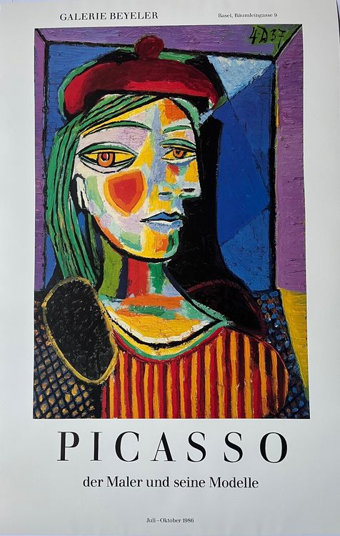 Plakat Pablo Picasso Galerie Beyeler 1986 | Kaufen auf Ricardo