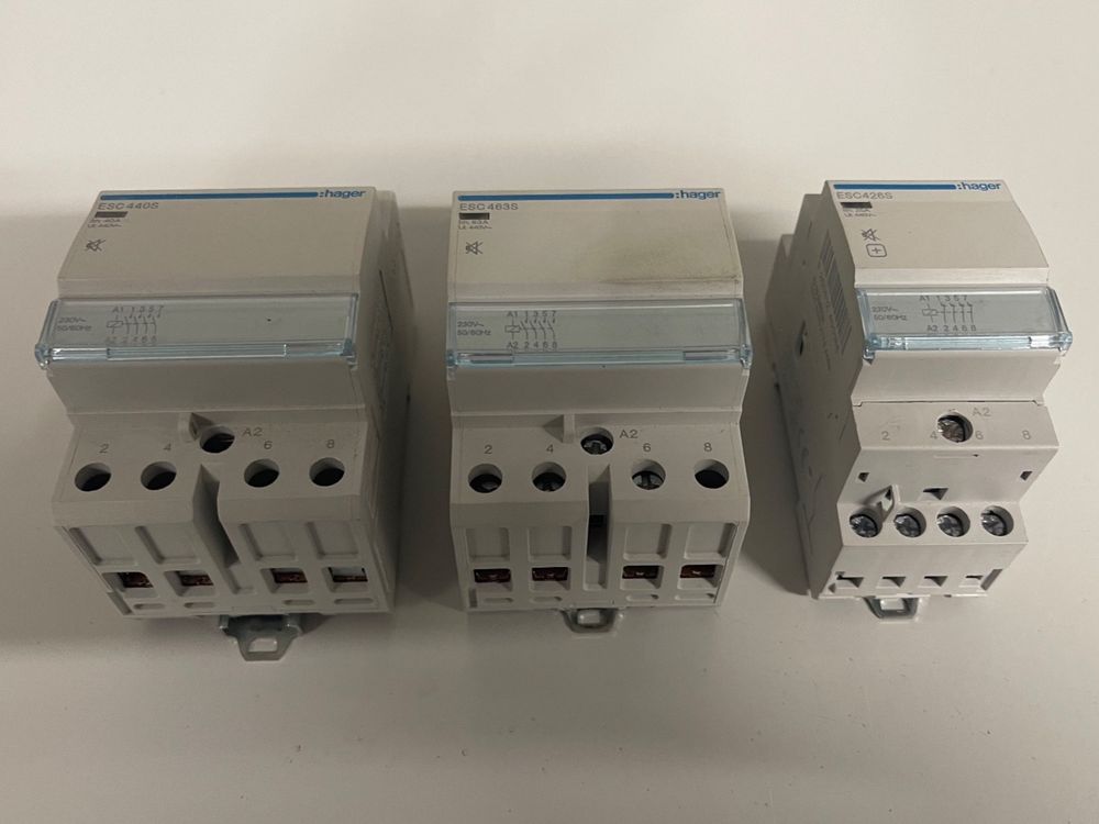 Restposten ESC 440S, 463S, 426S Installationsschütz Hager (Gebraucht ...