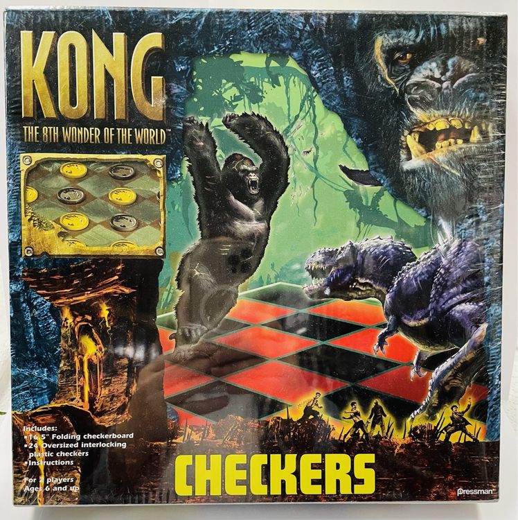 KONG THE 8TH WONDER OF THE WORLD - Brettspiel - CHECKERS (Neu und ...