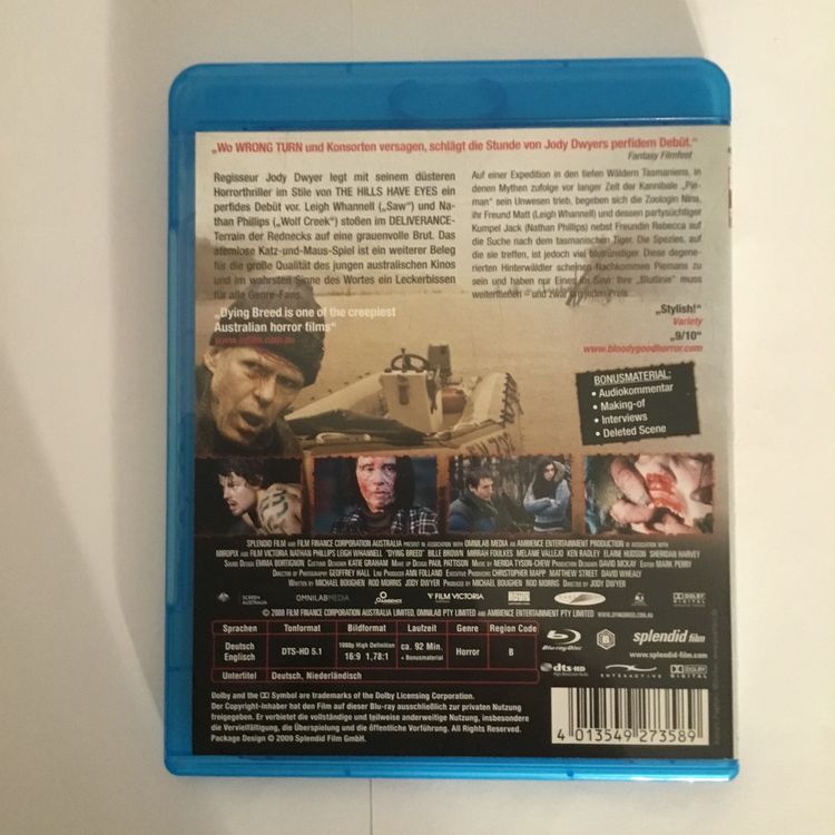 📀 Dying Breed Blu Ray Uncut 📀 (Neu (gemäss Beschreibung)) in Blauen für CHF 8.9 – mit Lieferung ...