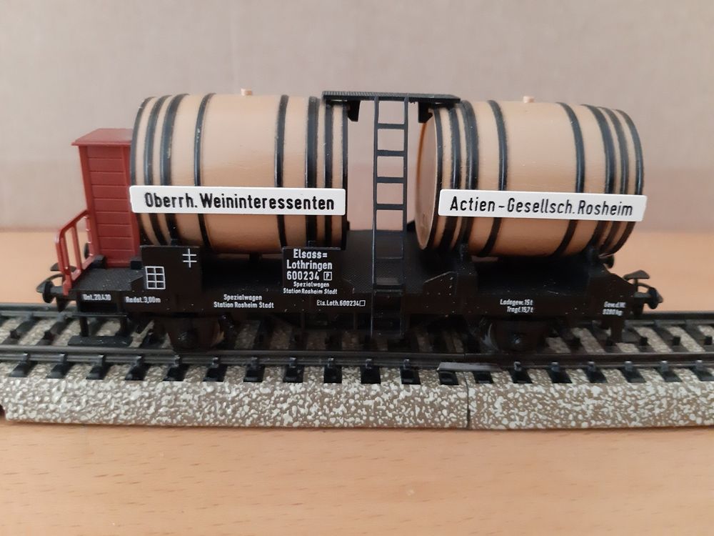 Märklin 4432 H0 Weinfasswagen der Actien-Gesell. Rosheim OVP | Kaufen ...