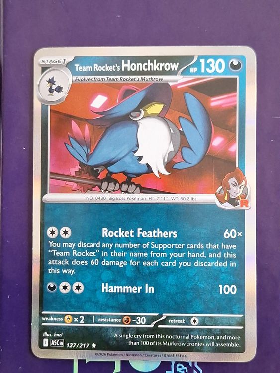 Team Rocket's Honchkrow Holo - Pokemon Ascended Heroes (Gebraucht) in ...