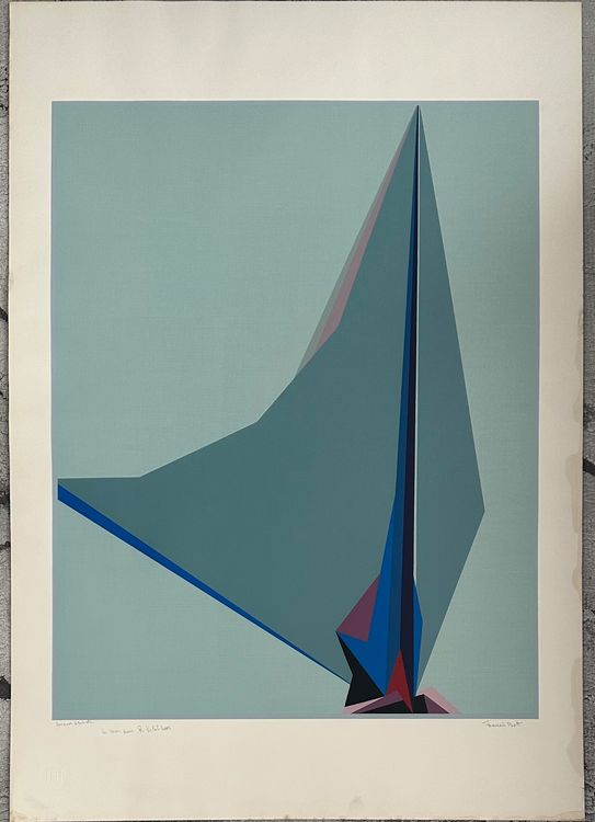 Francis Bott (1904-1998) Grosse Überarbeitete Litho Handsig | Kaufen ...