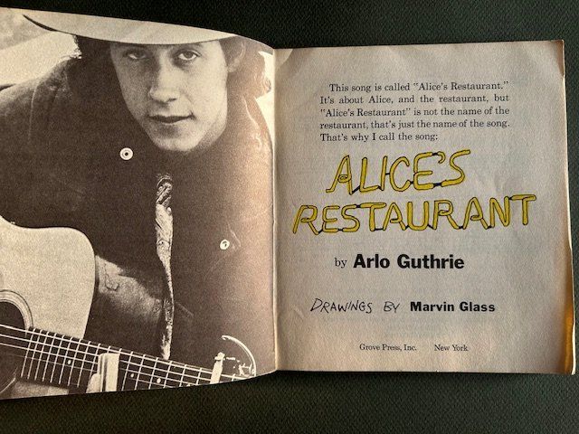 Alice's Restaurant, Arlo Guthrie, ill. Marvin Glass, r a r (Gebraucht ...
