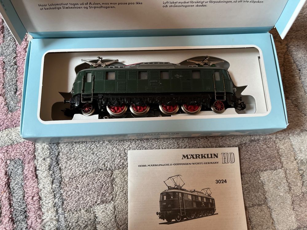 Märklin 3024 DB E-lok E 1885 grün 1958 erste Version OVP (Gebraucht) in ...