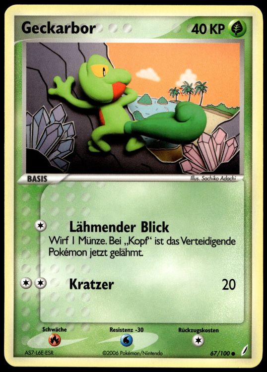 Geckarbor 67/100 Pokémon EX Crystal Guardians (Neu (gemäss Beschreibung ...