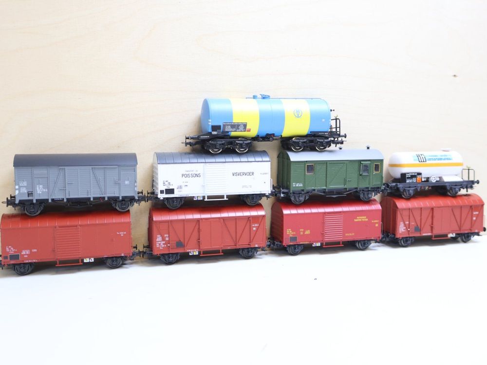Liliput 10 x schöne Güterwagen - Set H0 seltene Modelle (Gebraucht) in ...