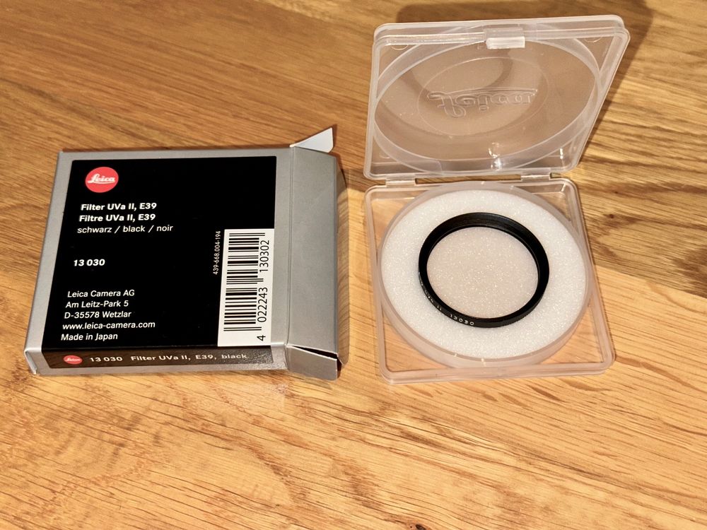 Leica, Filter UVa II, E39, black 13030 (Neu (gemäss Beschreibung)) in Baden für CHF 66 – mit ...