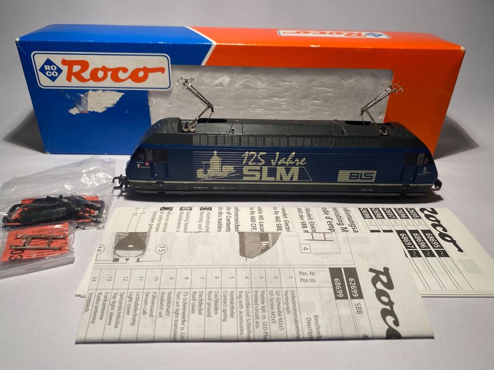 ROCO E-Lok RE465 BLS SLM, DC Analog 43656.8 (Gebraucht) in Buchrain für ...