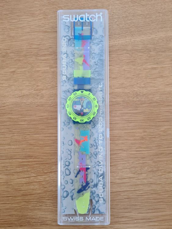 Original Vintage Swatch Scuba 200 - OVER THE WAVE (Gebraucht) in ...